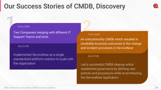 QBrainX - Webinar on ServiceNow CMDB Discovery | PDF | Databases | Computer Software and ...
