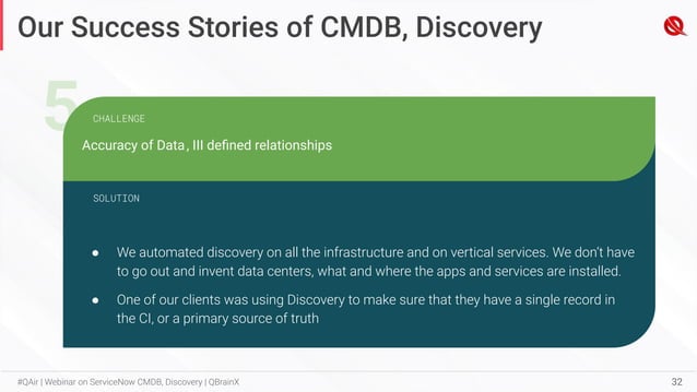 QBrainX - Webinar on ServiceNow CMDB Discovery | PDF | Databases | Computer Software and ...