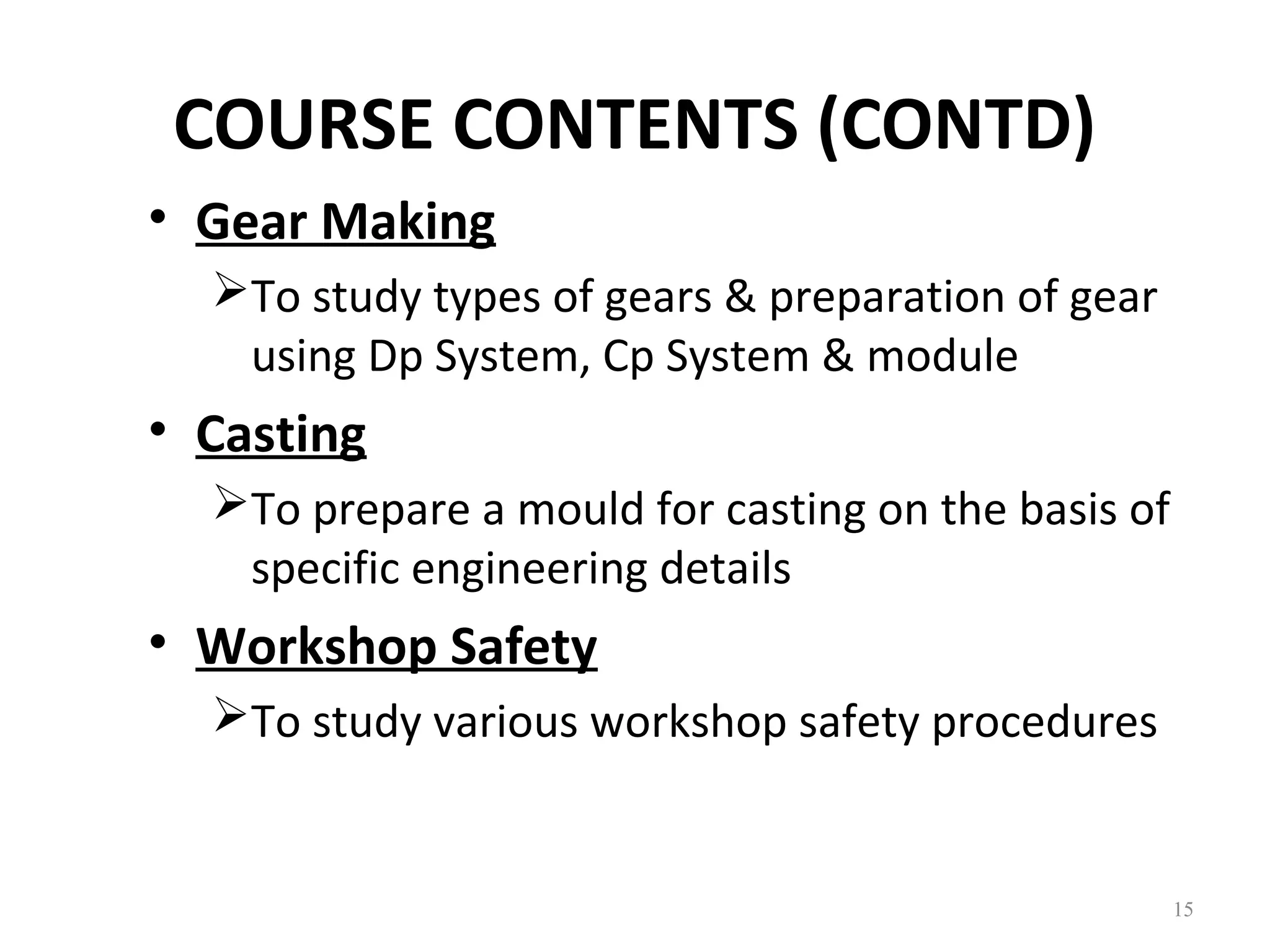 Fitting and assembling workshop | PPT