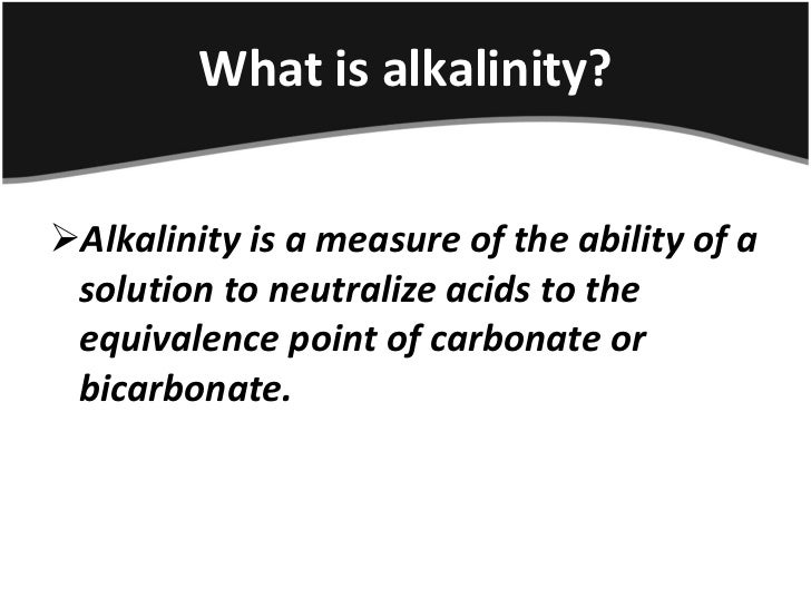 What Is Alkalinity In Drinking Water at Christy Finch blog