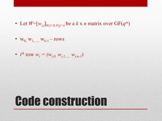Quasi Cyclic LDPC codes - Algebraic Construction | PDF