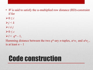 Quasi Cyclic LDPC codes - Algebraic Construction | PDF