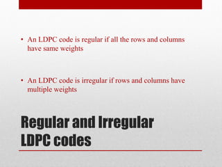 Quasi Cyclic LDPC codes - Algebraic Construction | PDF
