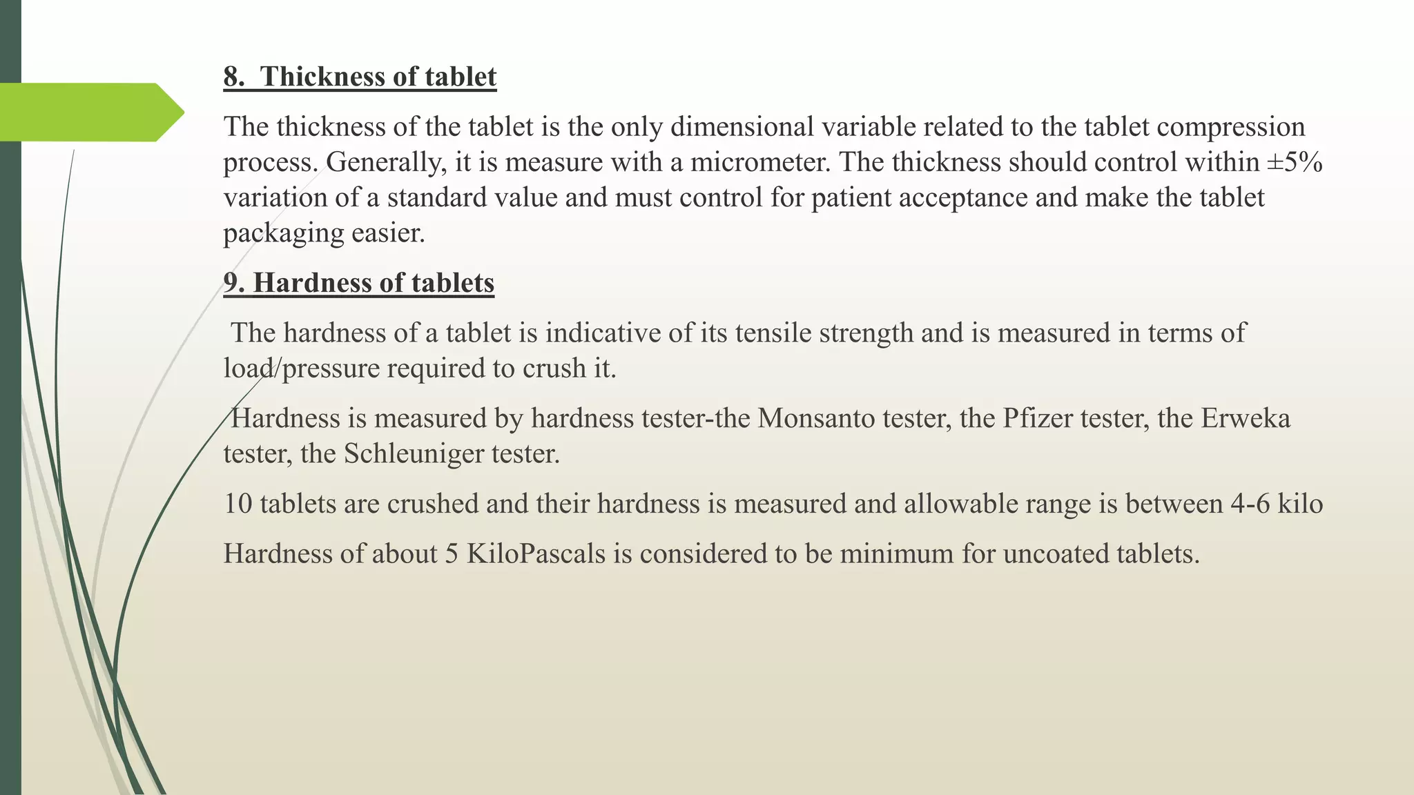 IPQC and FPQC tests for Tablets | PPTX