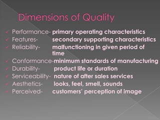 QUALITY CONTROL | PPTX