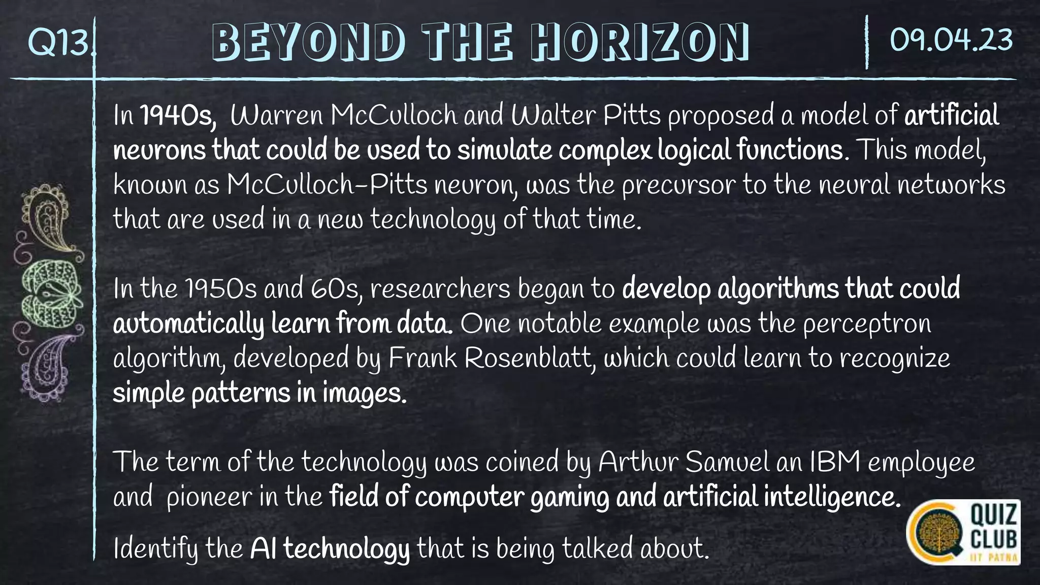 QC101: Beyond The Horizon.pptx | Free Download