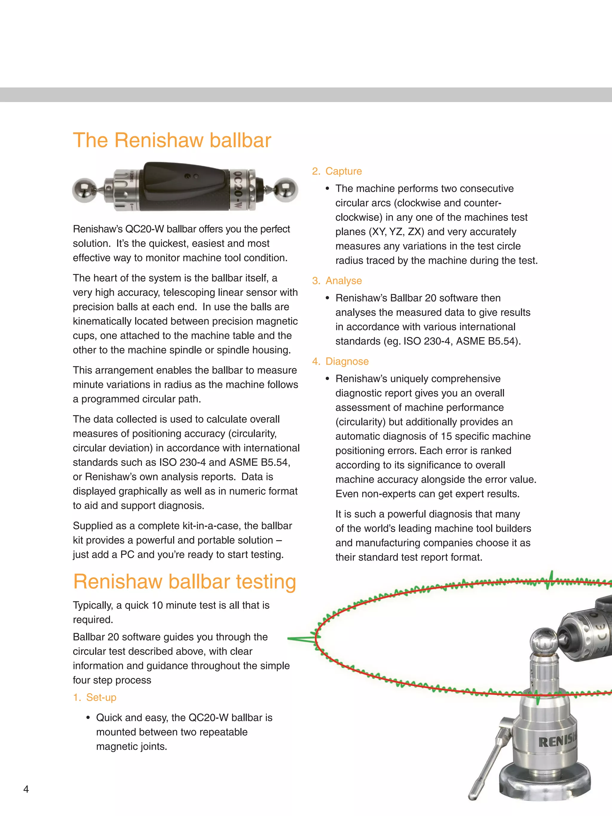 คาลิเบรท เครื่องจักร CNC ด้วย Renishaw QC20 Ballbar Calibration | PDF