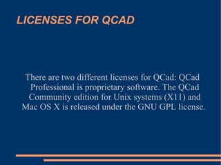 QCAD | ODP