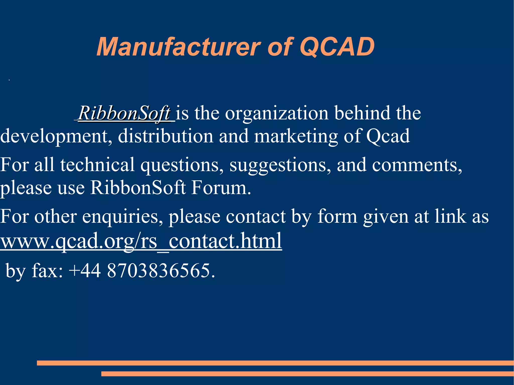 Qcad | ODP | Desktop Publishing | Computer Software and Applications