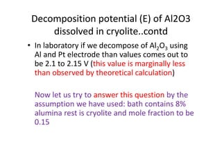 extraction of aluminium | PPT