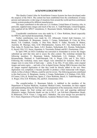 IAEA Quality Control Atlas for Scintillaction Camera Systems | PDF