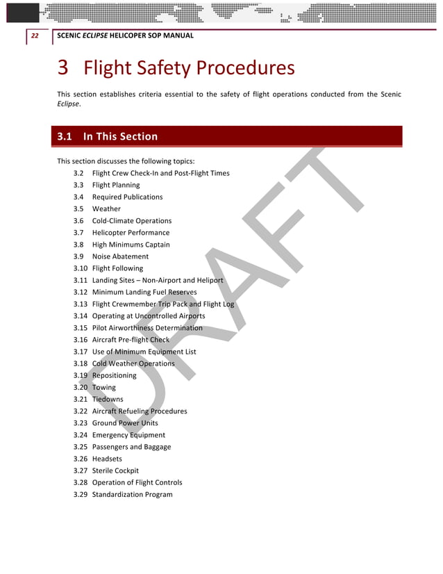 Standard Operating Procedures Manual | PDF | Air Travel | Travel Type