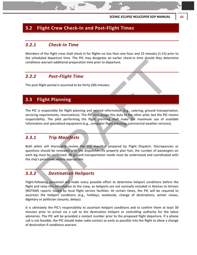 Standard Operating Procedures Manual | PDF | Air Travel | Travel Type