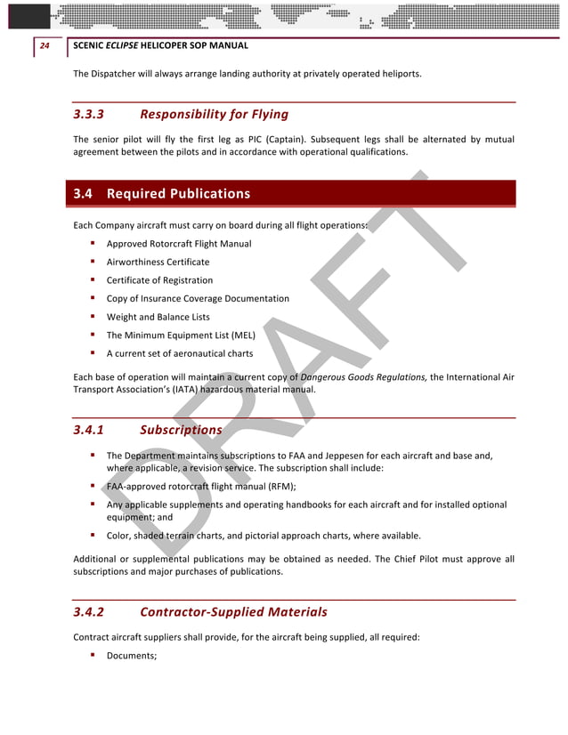Standard Operating Procedures Manual | PDF | Air Travel | Travel Type