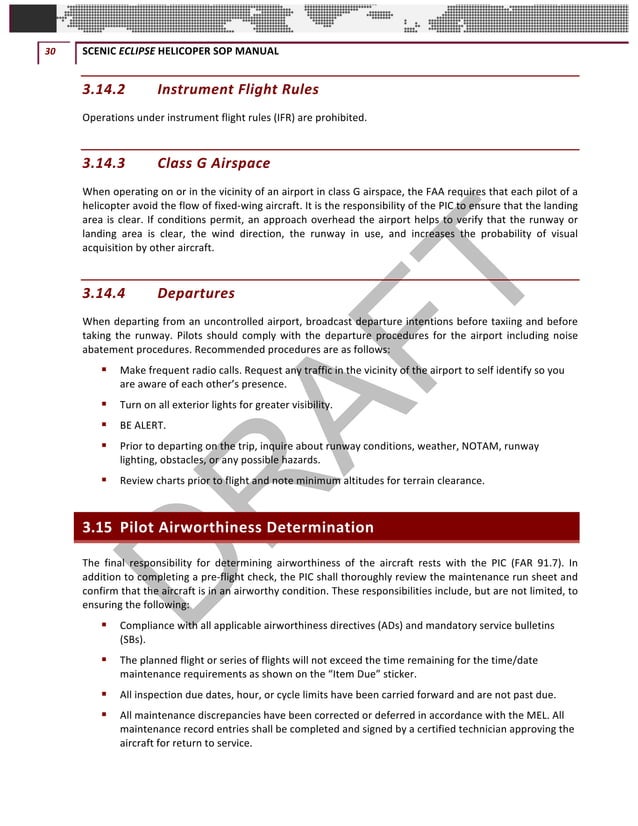 Standard Operating Procedures Manual | PDF | Air Travel | Travel Type