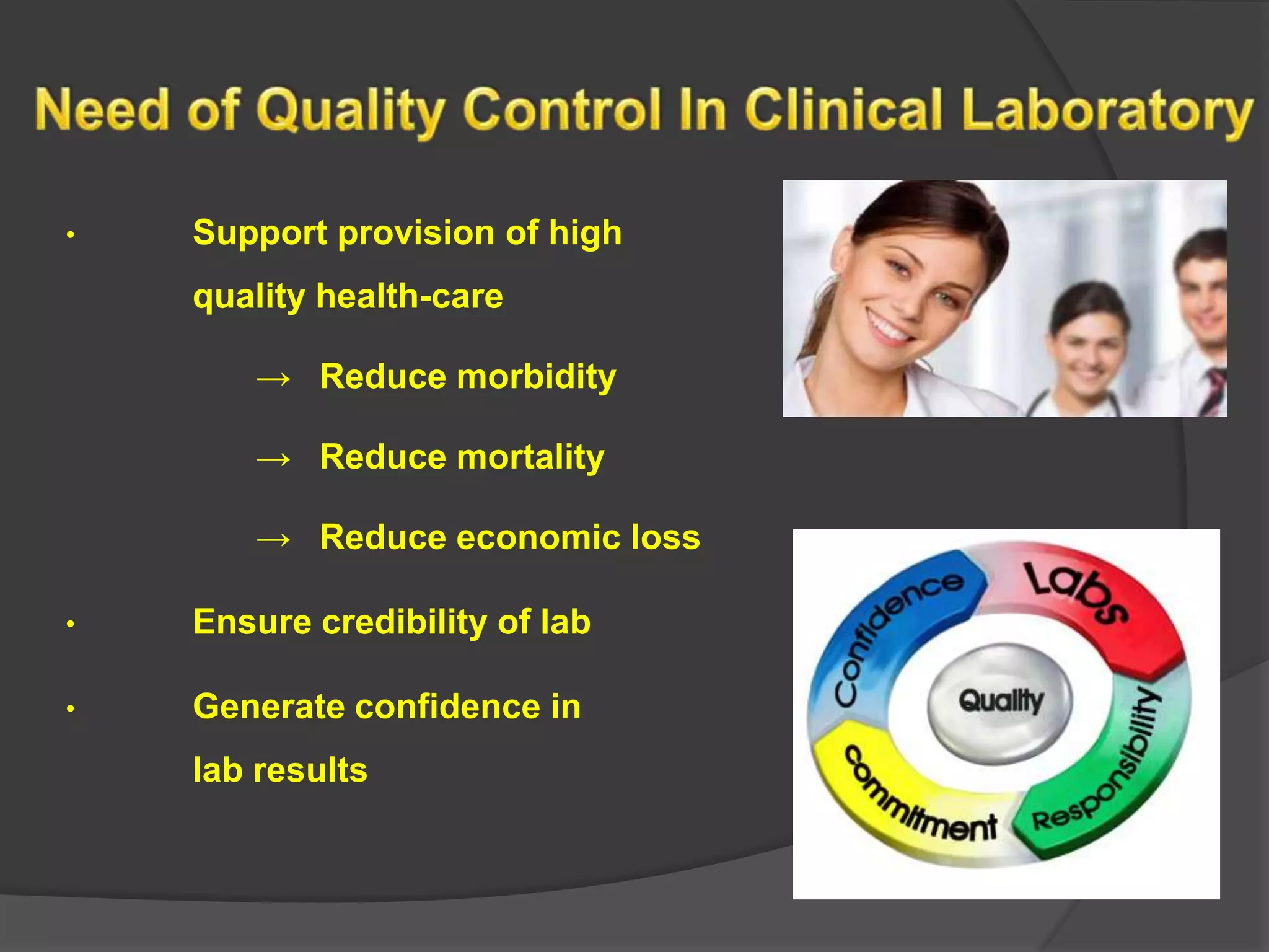 Quality Control in a Medical Testing Laboratory | PPTX