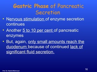 Stages & regulation of pancreatic secretion | PPT