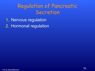 Stages & regulation of pancreatic secretion | PPT