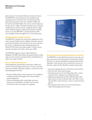 IBM Programmable Network Controller | PDF