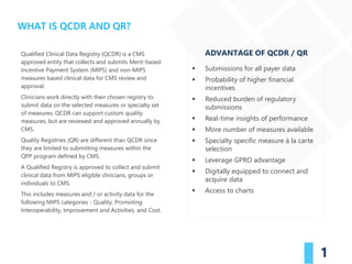 QCDR or QR (Selecting the Correct Reporting Mechanism) | PPT