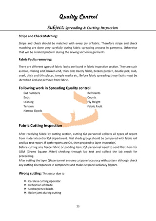 Apparel Quality Control & Quality Assurance | PDF