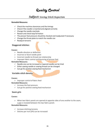 Apparel Quality Control & Quality Assurance | PDF