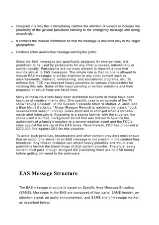 QC for Presence of Emergency Alert System | PDF