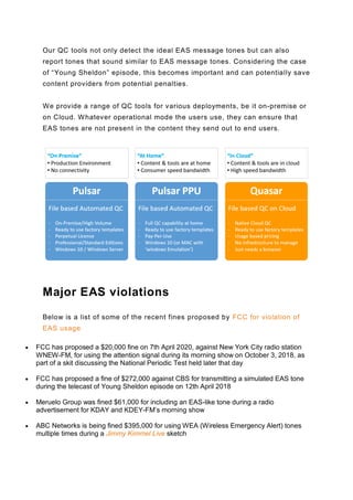 QC for Presence of Emergency Alert System | PDF