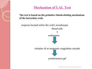 Qc for sterile pharmaceutical product | PPT