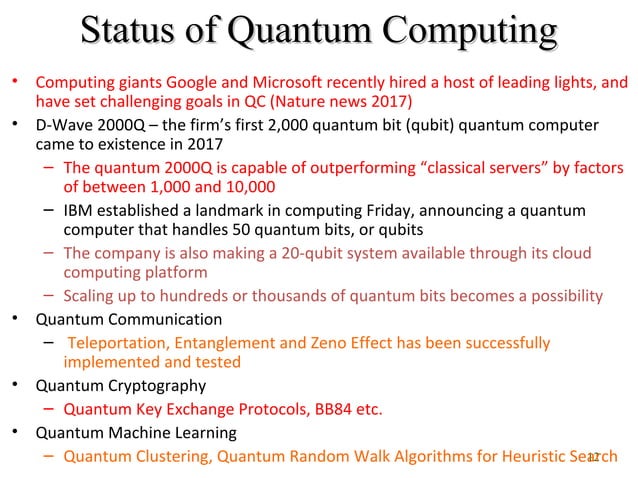 Fundamentals of Quantum Computing | PPT