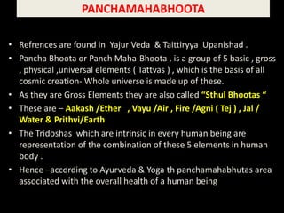 Qci panchamahabhuta panchprana | PPTX