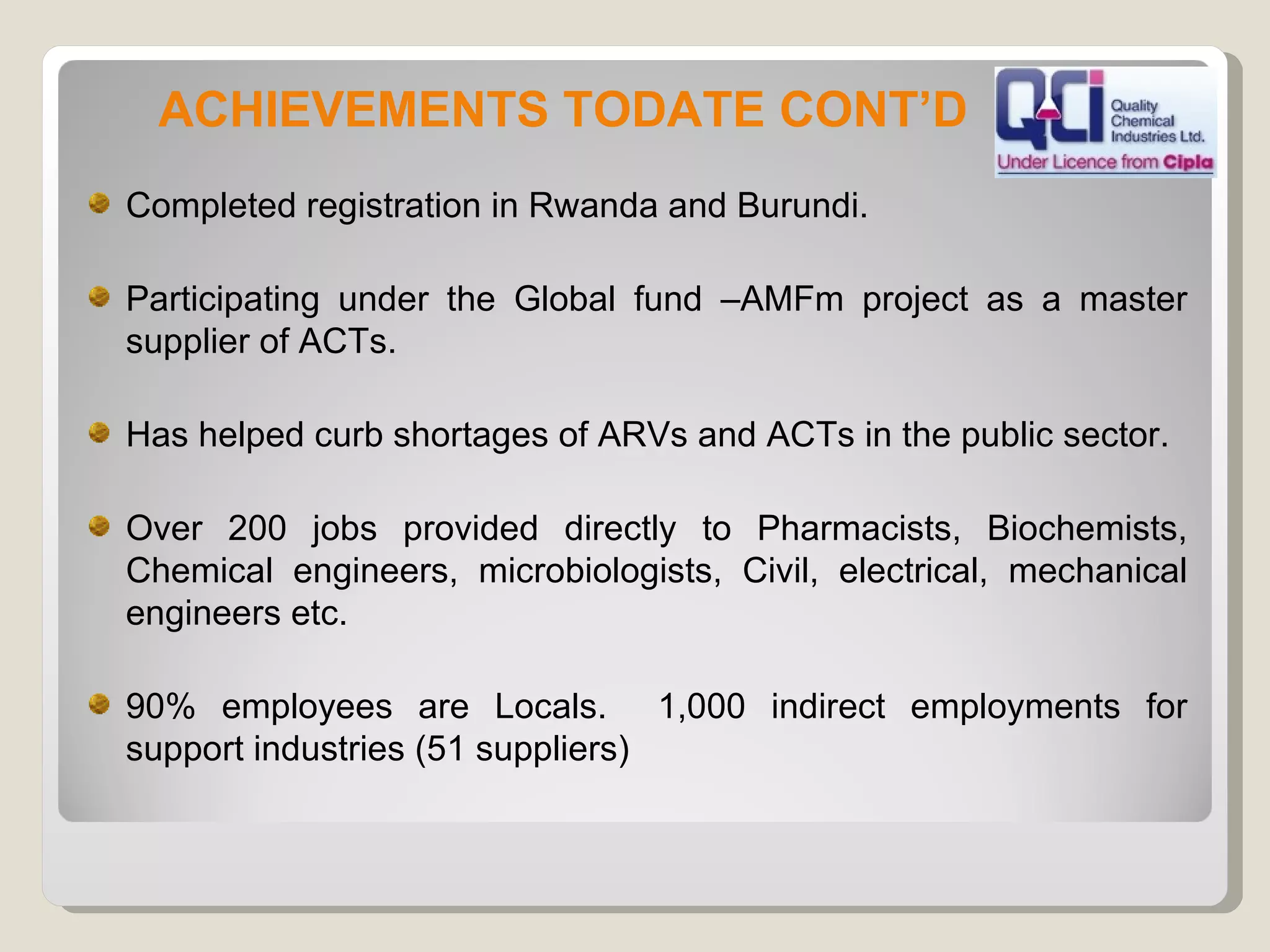 Qcil presentation health care conference | PPT | Pharmaceutical ...