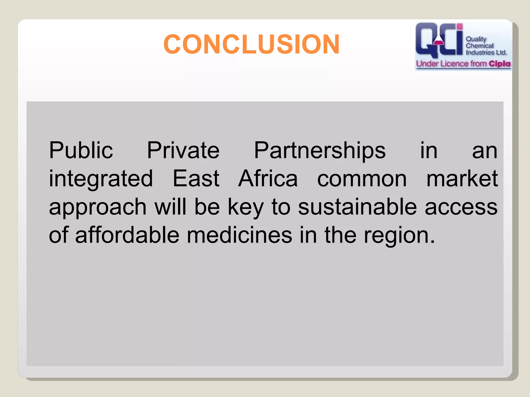 Qcil presentation health care conference | PPT | Pharmaceutical ...