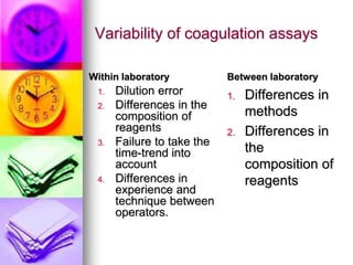 QC in coagulation | PPT