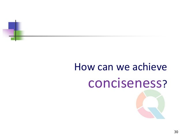 Conciseness Meaning