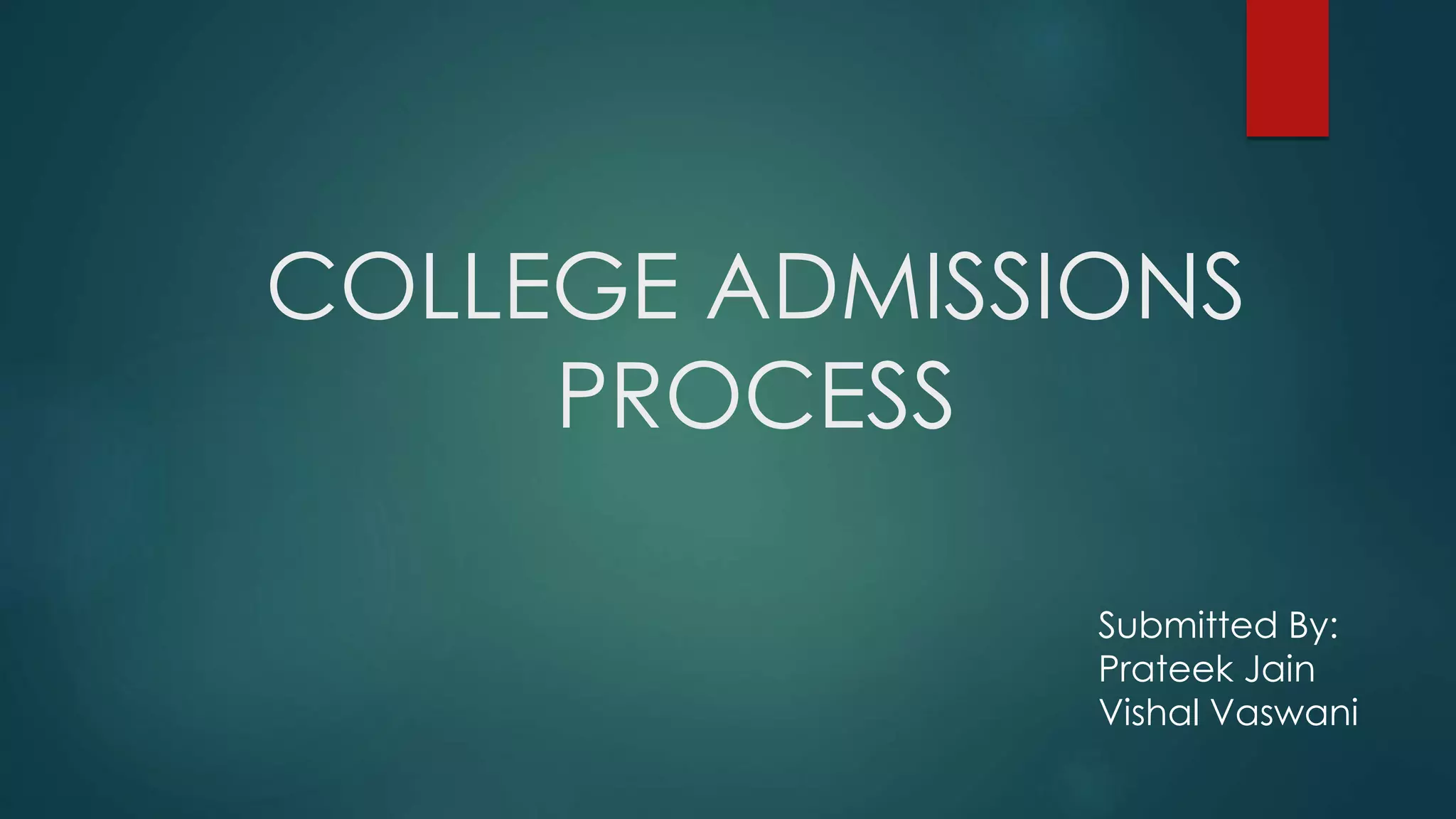 Qcl 14-v3 flow chart-college admission process-sdmimd_vishal vaswani | PPT