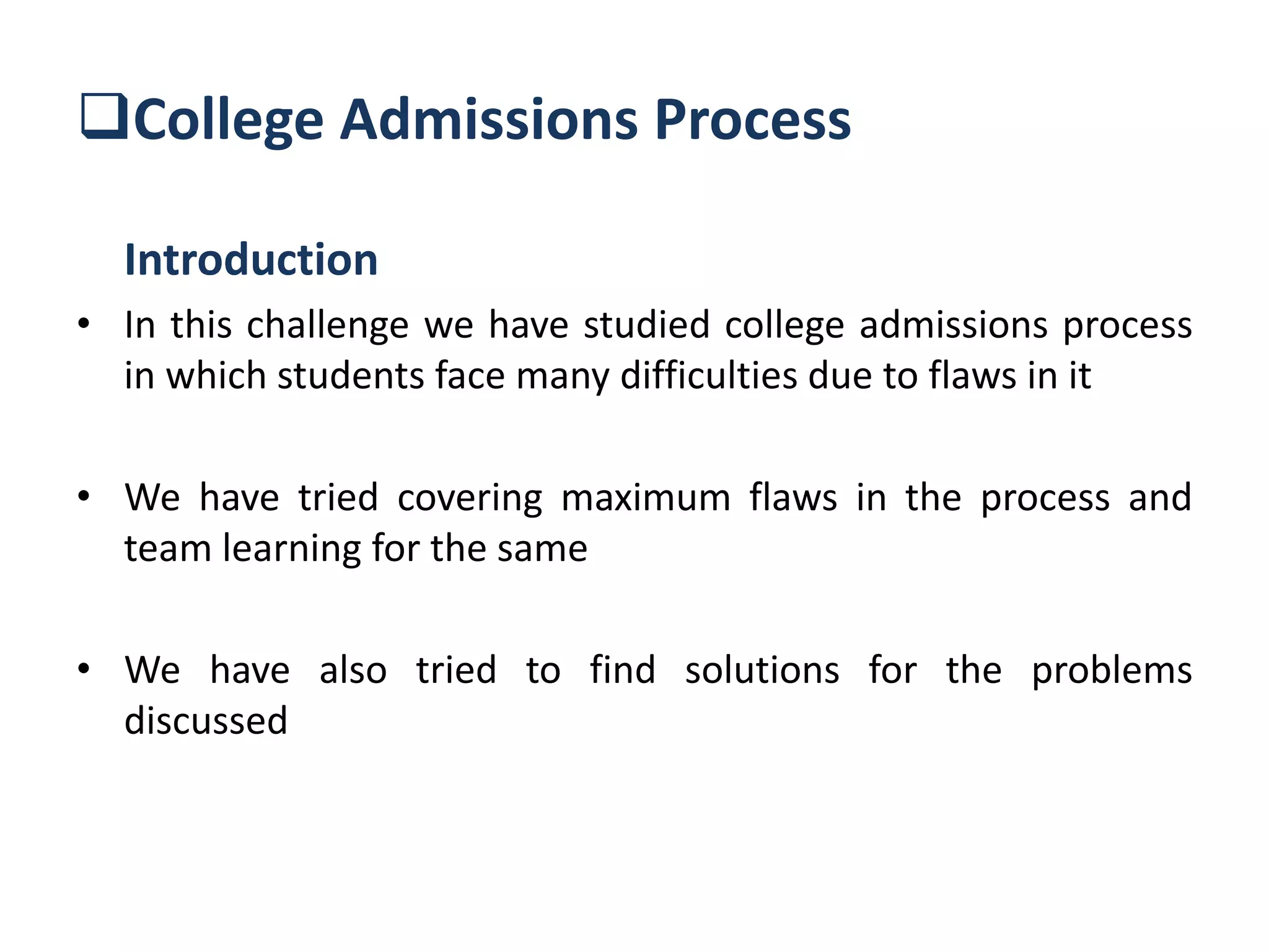 QCL-14-v3_Flowcharts College admissions process_SIMSREE_Aditi Chavan | PPT