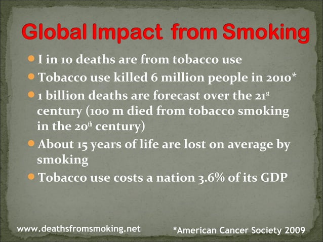 DOH Presentation - Smoking | PPT