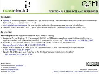 Quartz Crystal Microbalance QCM - Theory and Modeling | ODP