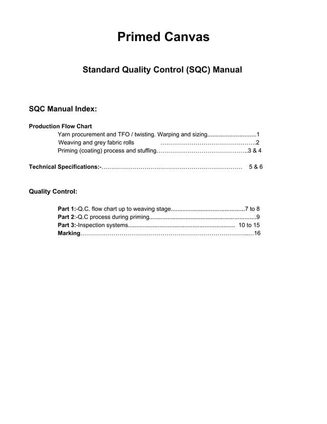 Qc Manual Original | DOC