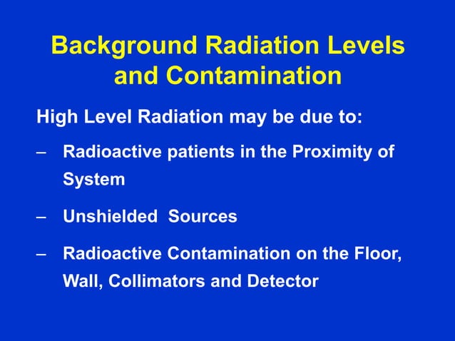 QC of gamma camera using different phantoms and their specification | PPT