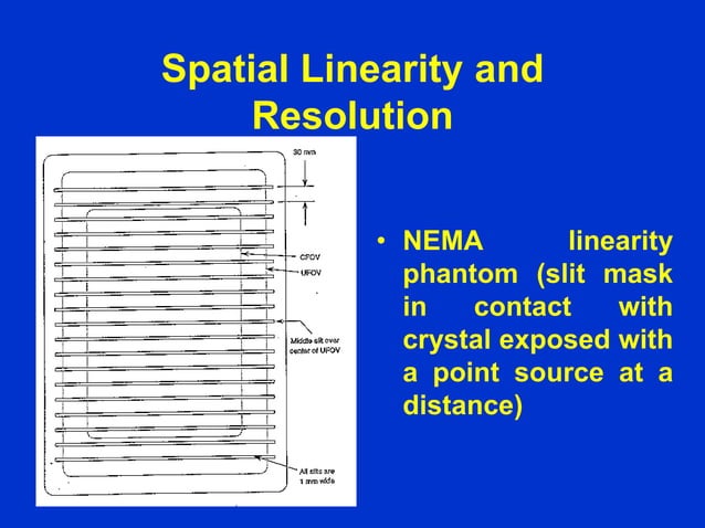 QC of gamma camera using different phantoms and their specification | PPT