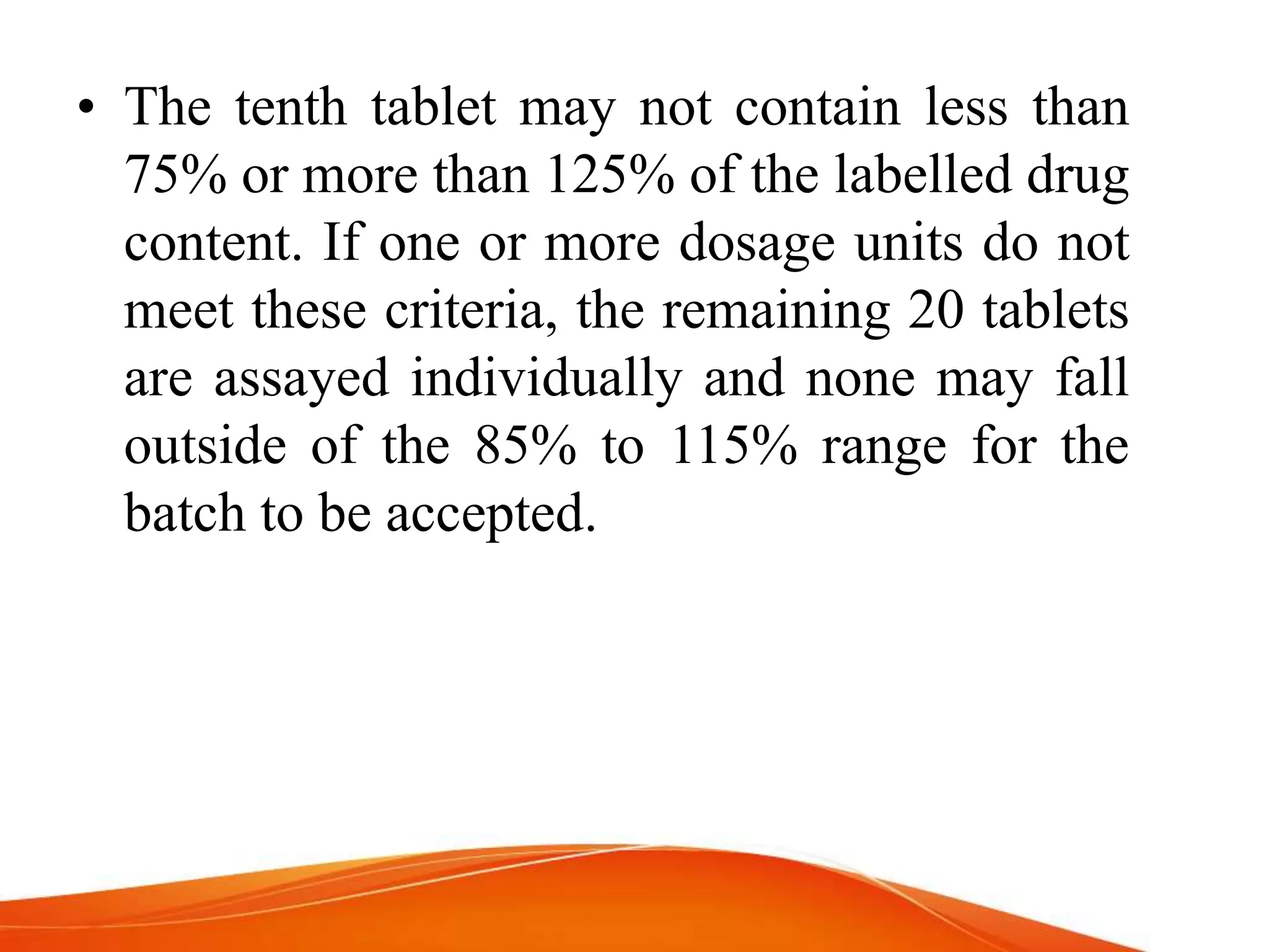 Quality control tests of tablet | PPTX