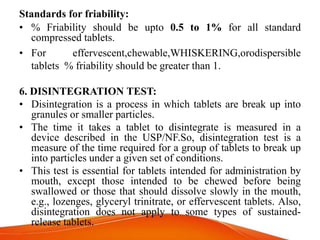 Quality control tests of tablet | PPTX