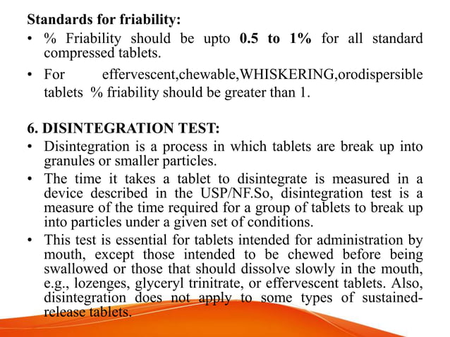 Quality control tests of tablet | PPTX | Pharmaceutical Industry ...