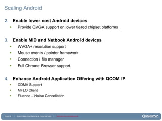 Qcom Enabling Android For Mobile Mar09 | PDF