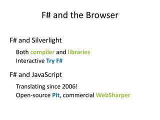 Asynchronous programming in F# (QCon 2012) | PPT