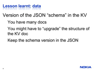 Lessons learnt coverting from SQL to NoSQL | PPT