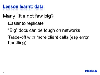 Lessons learnt coverting from SQL to NoSQL | PPT