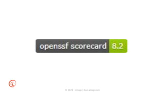 QConNY 2023 - Implementing OSSF Scorecards Across an Organisation | PPT